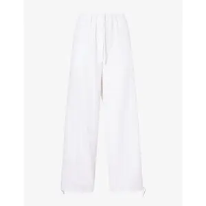TOTEME Totême Cotton Drawstring Trousers White