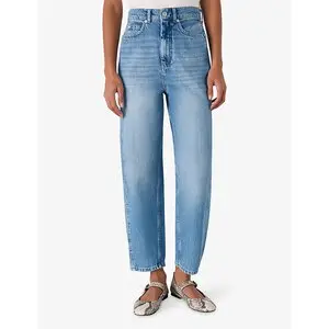 Whistles Authentic Barrel-leg High-rise Jeans