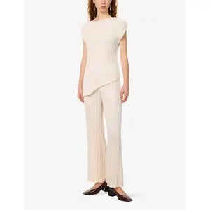 Issey Miyake Asymmetric Knitted Top