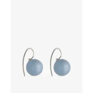 ANNIKA INEZ Sphere Stone And Angelite Sterling Silver Drop Earrings