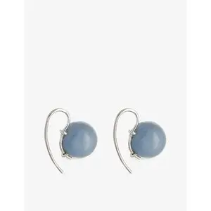 ANNIKA INEZ Sphere Stone And Angelite Sterling Silver Drop Earrings