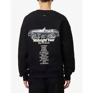 ONLY THE BLIND Midnight Tour Printed Cotton-jersey Sweatshirt