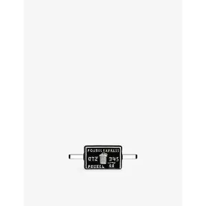 POUBEL Whoop Credit Card Sterling-silver Enamelled Charm - Black