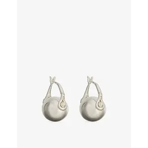 ANNIKA INEZ Sterling Silver Ellipse Drop Earrings - Silv