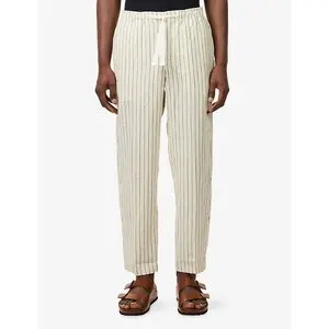 Orlebar Brown Alex Striped Linen Trousers