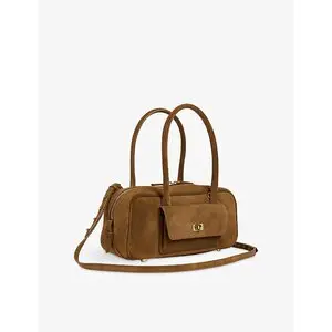 Sandro Suede Bowling Bag