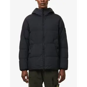 Stone Island Crinkle Reps Hooded Nylon Puffer Jacket