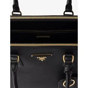 Prada Galleria Saffiano Leather Bag - Black