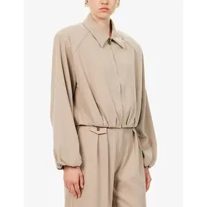 THE COUTURE CLUB Balloon Hem Woven Jacket