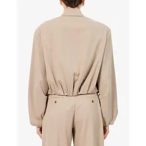 THE COUTURE CLUB Balloon Hem Woven Jacket