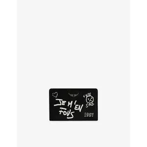 Zadig&Voltaire Zv Arty Pass Leather Cardholder - Black