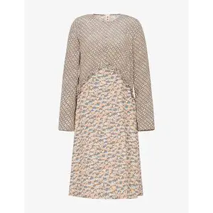 Marni Printed Crepe De Chine Silk Midi Dress - Crc24