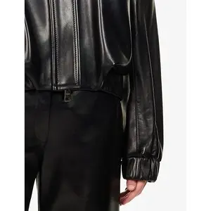 Khaite Cordan Bomber Leather Jacket