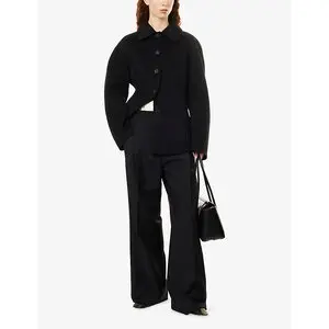 ROHE FRAMES Róhe Frames Boxer-detail Wide-leg Wool Trousers