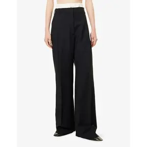 ROHE FRAMES Róhe Frames Boxer-detail Wide-leg Wool Trousers