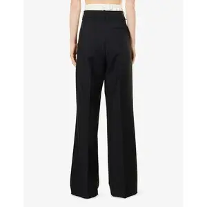 ROHE FRAMES Róhe Frames Boxer-detail Wide-leg Wool Trousers