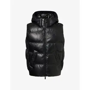 Moncler Hooded Leather Gilet