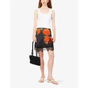 NEVER FULLY DRESSED Poppy Maeva Mini Chiffon Skirt