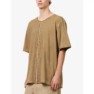 UMA WANG Seam-detail Relaxed-fit Stretch-cotton T-shirt