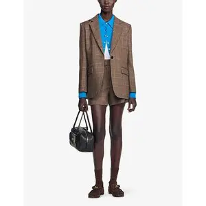Sandro Ezmehralda Suede Shoulder Bag