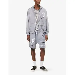 PALY HOLLYWOOD Carrying Message Cotton-blend Sweat Shorts