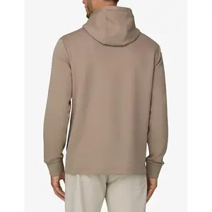 Boggi Milano Hooded Zip-up Stretch Cotton-blend Sweatshirt