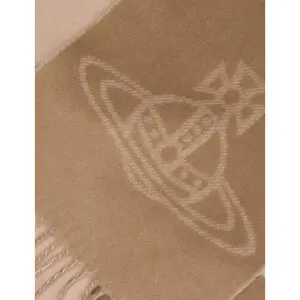 VIVIENNE WESTWOOD Double Face Orb-jacquard Wool Scarf