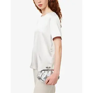 Max Mara Pasticcino Metallic Leather Handbag
