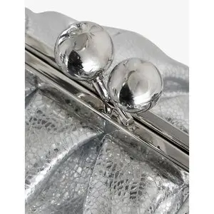 Max Mara Pasticcino Metallic Leather Handbag