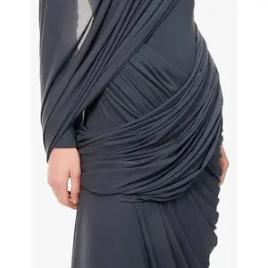 DEME Draped Stretch-woven Maxi Dress