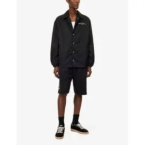 1886 Eighteen Eighty Six Logo Print Coach Nylon Jacket