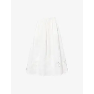 Jenni Kayne Embroidered Cotton Midi Skirt