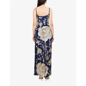 LA FUORI Sequined Maxi Dress