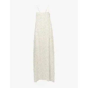 Dissh Vanessa Polka-dot Woven Midi Dress - Sandstone