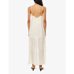 Dissh Vanessa Polka-dot Woven Midi Dress