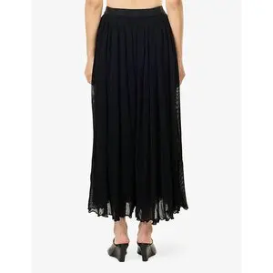 CFCL Hypha Lucent Glitter Flared-leg Knitted Trousers