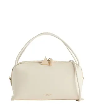 VERAFIED Café Mini Leather Shoulder Bag - Ivory