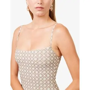Monday Swimwear Provence Printed Stretch-woven Maxi Dress