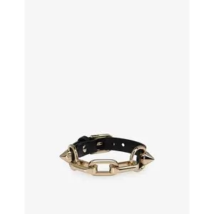 CHRISTIAN LOUBOUTIN Christian Louboutin Leather Bracelet Black