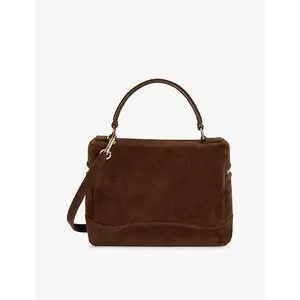 Sandro Tangolino Suede Top-handle Bag - Brown