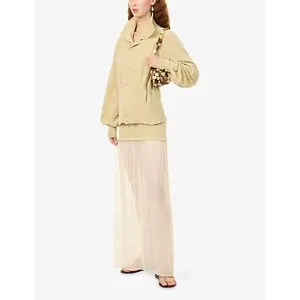 AYA MUSE Asha Sheer-panel Cotton Maxi Skirt