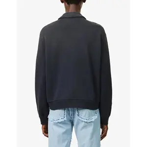 Acne Studios Logo-print Zip-up Cotton-blend Sweatshirt