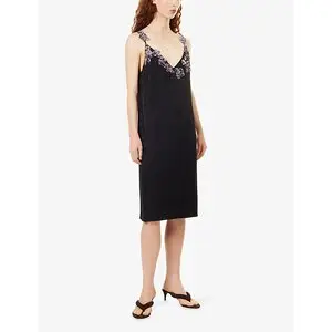 Dries Van Noten Denya Embellished Slip Mini Dress