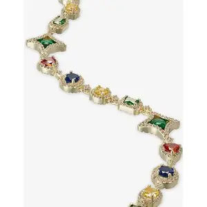 GLD Gemstone -plated Chain Bracelet