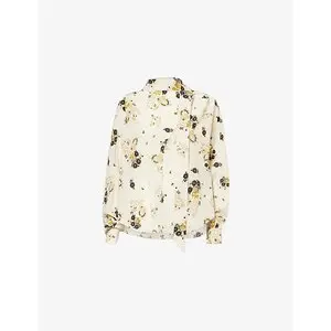 Isabel Marant Étoile Fedry Floral-print Silk-blend Blouse - Ecru