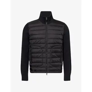 Moncler Hybrid Zip-up Padded Knit Cardigan