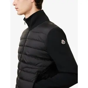 Moncler Hybrid Zip-up Padded Knit Cardigan