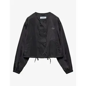 Prada Re-nylon Cropped Blouson Jacket