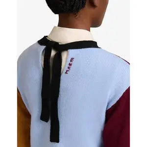 Marni Colour-block Cashmere Knit Jumper