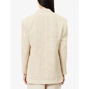REBIRTH Oversize Single-breasted Knitted Jacket